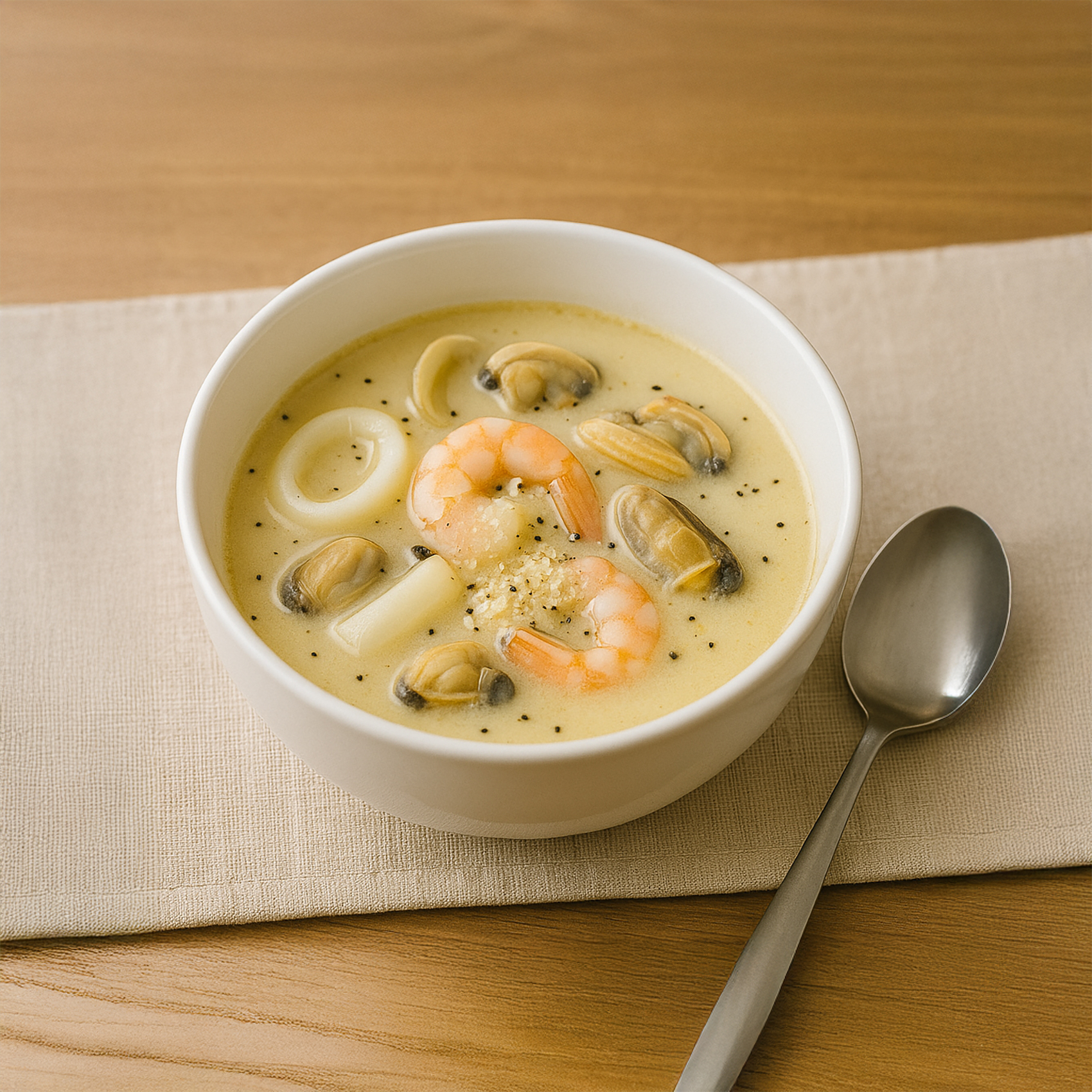 クラムチャウダー風コンポタ - MY ROUTINE -マイルーティーン │ 充実した毎日を応援するプロテインブランド